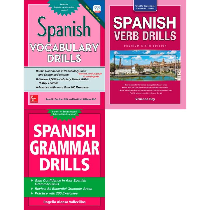 Spanish Grammar , Verb , and Vocabulary Drills | Sofbind | Booklet Size ...