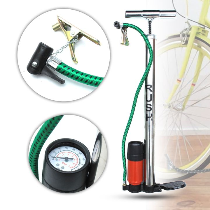 Pompa Sepeda Motor Mobil Bola Ban Roda Model Tabung Meter Manual Pompa ...