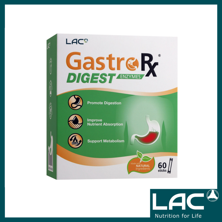 LAC GastroRX Digest (Enzymes) 60 sticks (Best by: June 2026) | Lazada PH