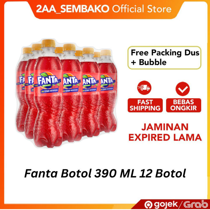 Fanta Botol 390 ML 1 Dus isi 12 Botol | Lazada Indonesia