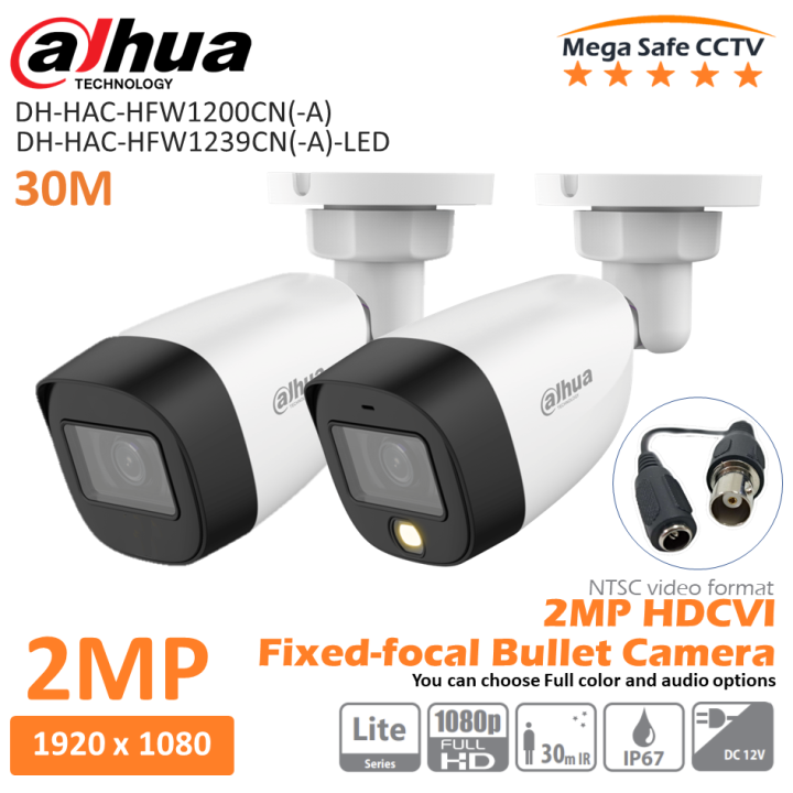 DaHua 2MP HDCVI IR(Infrared)/FC(Full-Color) Audio Option Bullet Quick-install Analog CCTV Camera ...
