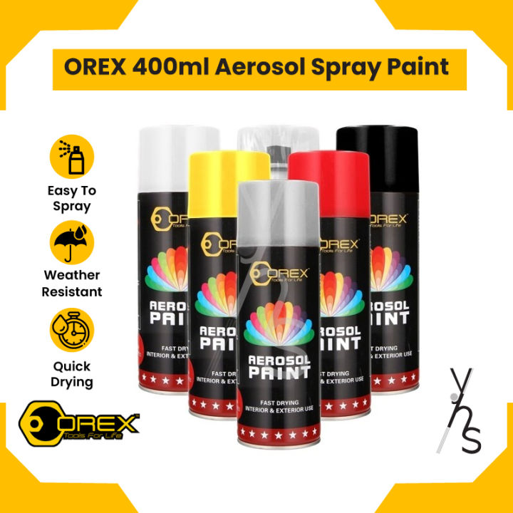 OREX 400ml Aerosol Spray Paint Automotive Quality Buatan Malaysia | Cat ...