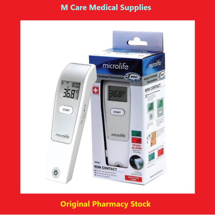 MICROLIFE Digital Infrared Thermometer Forehead Body Thermometer- Check ...