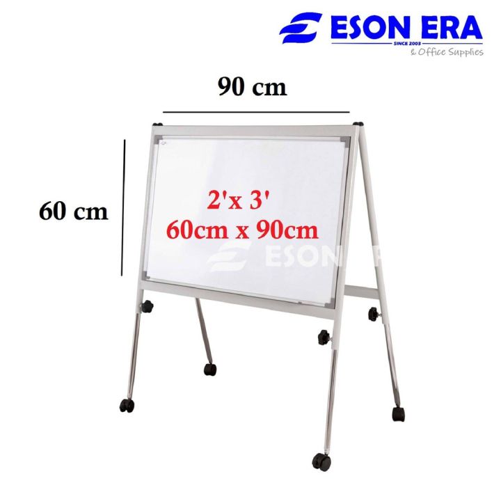 [2'x3'] Magnetic Whiteboard Stand Adjustable Flip Chart+Roller 2'x3 ...