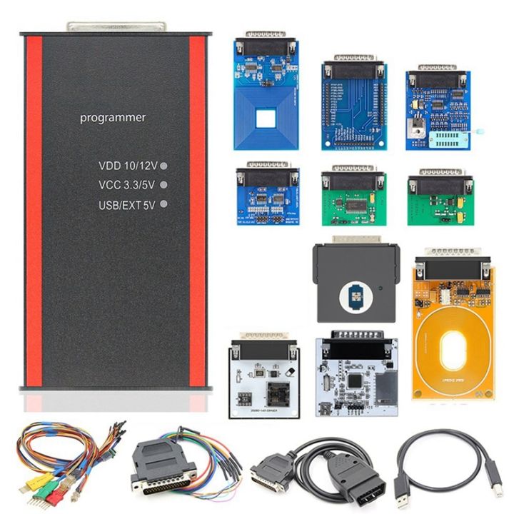 IPROG Pro V87 Full Set ECU Key Programmer Iprog+ Eeprom IMMO Car Radio ...
