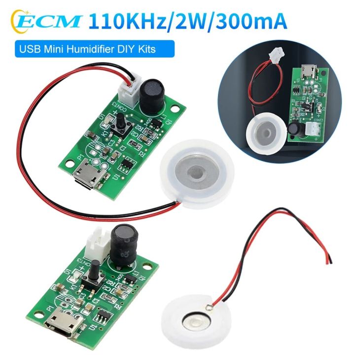USB Mini Humidifier DIY Kits DC 5V Mist Maker and Driver Circuit Board ...