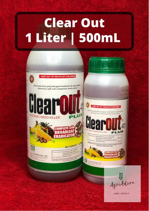 Clear Out 41 Plus Herbicide 500mL/1Liter | Lazada PH