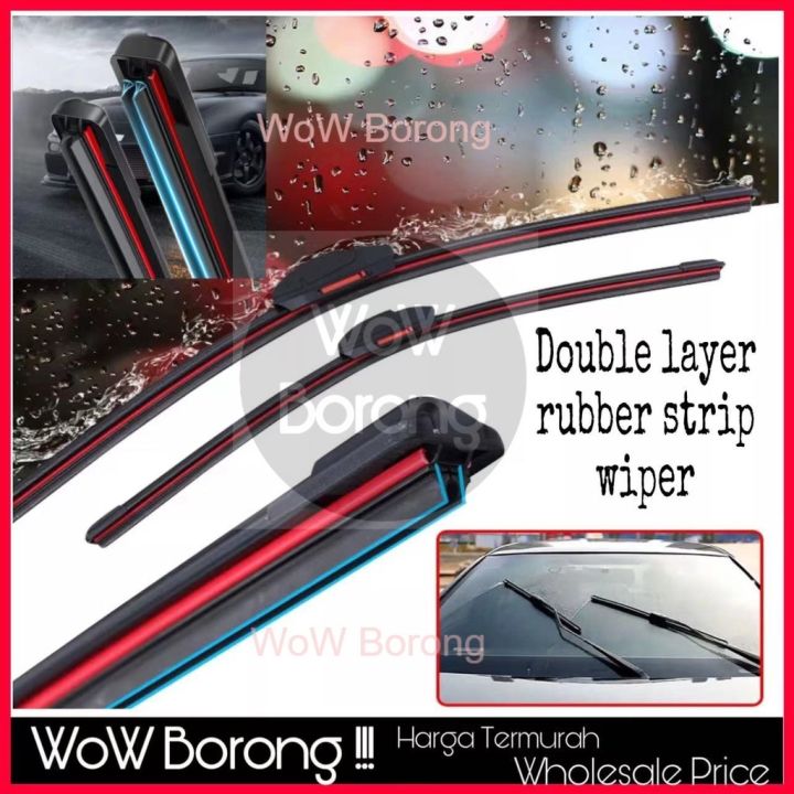 New Generation Car Wiper Double-Layer Rubber Strip Wiper U-shaped ...
