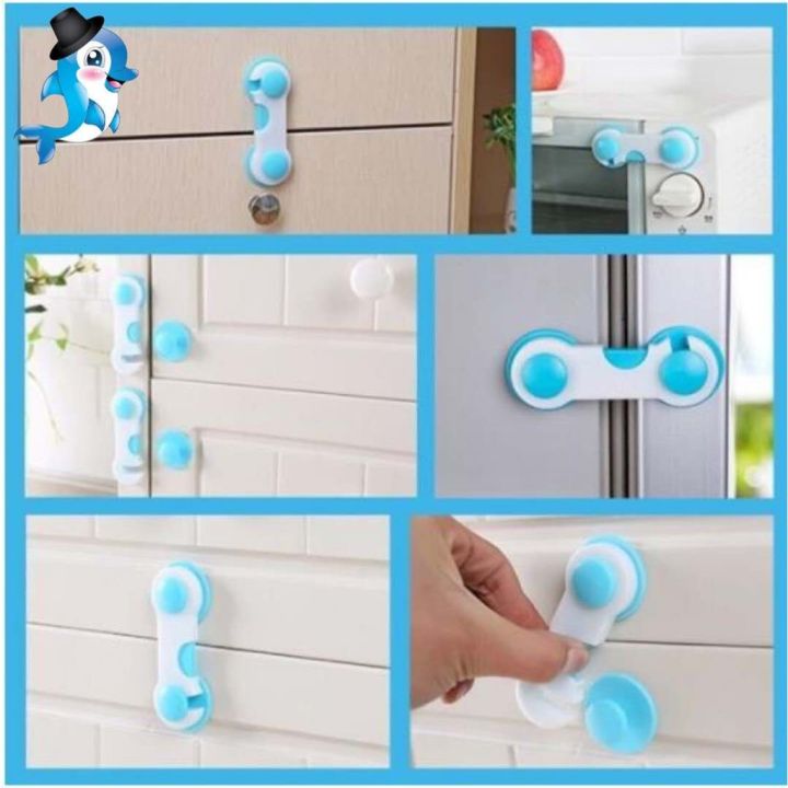 Plastic Home Door Drawer Lock Kids Protect Wardrobe Cabinet | Lazada PH