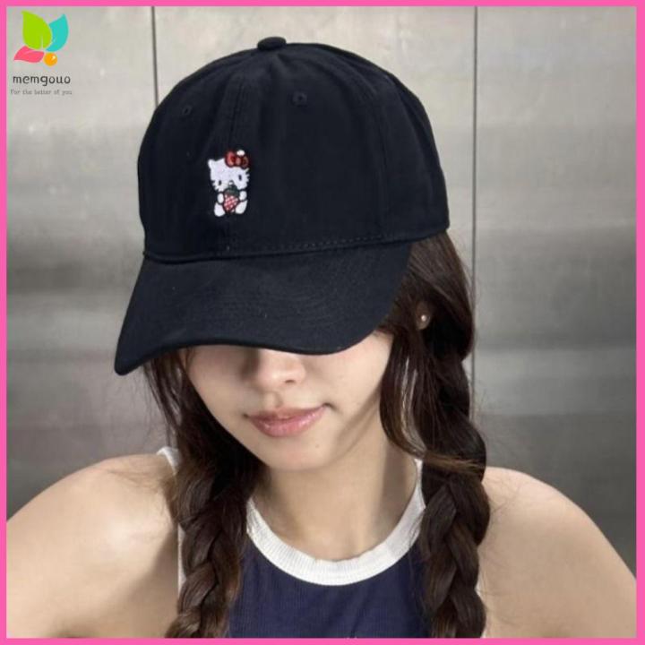 MEMGOUO ปรับได้ หมวกเบสบอล Hello Kitty งานปัก ซานริโอ หมวกกันแดด ...