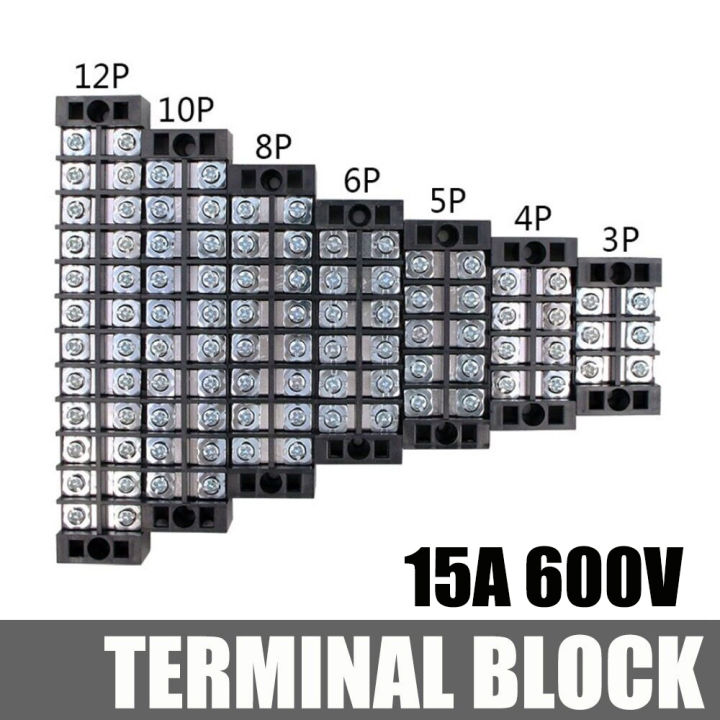เทอร์มินอล บล๊อก Terminal Block 15A 600V มีให้เลือกหลายขนาด TB1503 ...