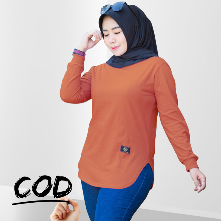 PROMO- KAOS POLOS LENGAN PANJANG WANITA-ATASAN LD 110 BAHAN TEBAL DAN ... PROMO- KAOS POLOS LENGAN PANJANG WANITA-ATASAN LD 110 BAHAN TEBAL DAN ...