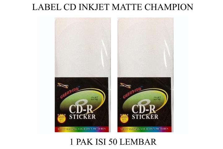 CD / DVD Label Sticker HVS Isi 50 Lembar - LABEL/STICKER CD DVD ...