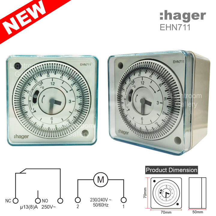 Hager Timer 24hrs Analog TIME SWITCHES /24hrs Timeswitch 24HR TIMER ...