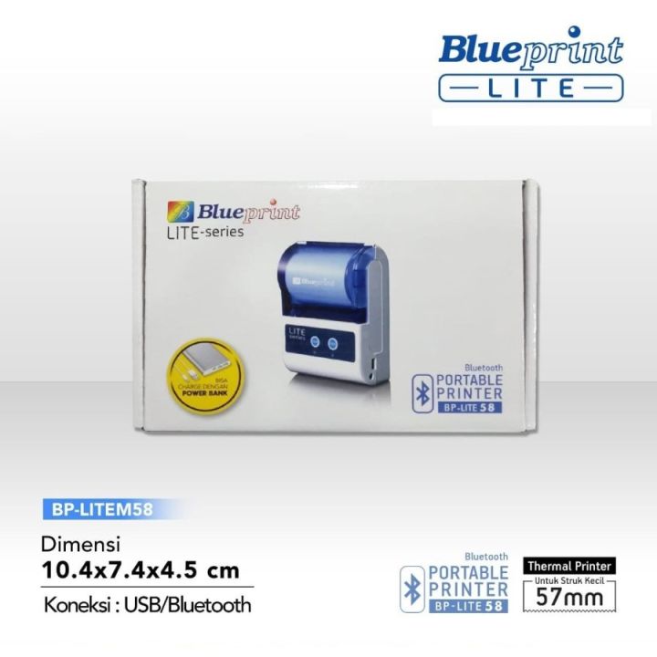 Bluetooth Portable Printer BluePrint BP-Lite 58 Thermal Wireless ...
