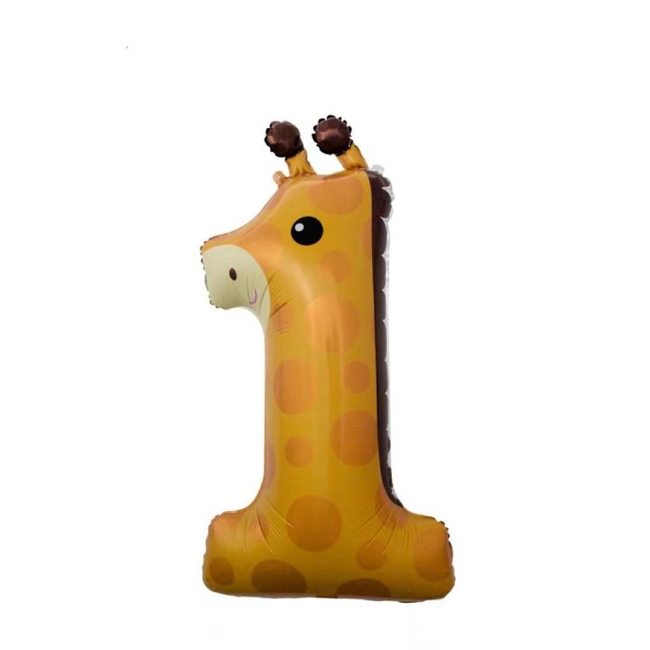 Balon Foil Angka 1 Giraffe Jumbo Size 100 cm | Lazada Indonesia