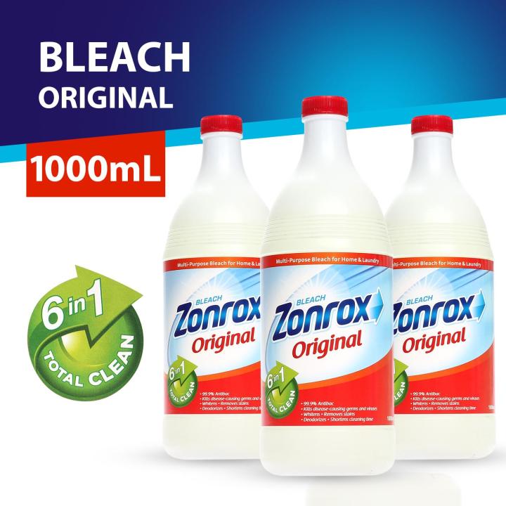 Zonrox Bleach Original (1 Liter) Set of 3 | Lazada PH