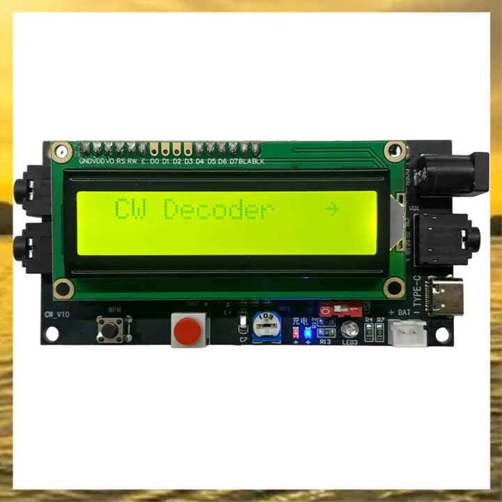 (VMHJ) DC 5-12V 500mA Radio Morse Code Decoder Cw Decoder Morse Code ...