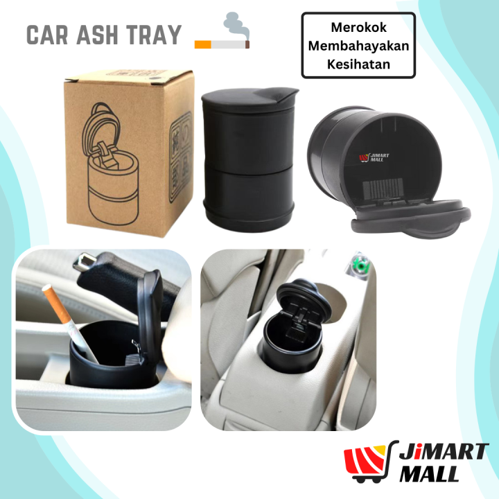 CAR ASH TRAY Trash Bin Smoking Ashtray Holder Portable Rubbish Bin Tong ...