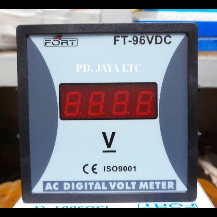 FORT DIGITAL DC VOLTMETER FT96-VDC / FT72-VDC / FT48-VDC - PANEL METER ...