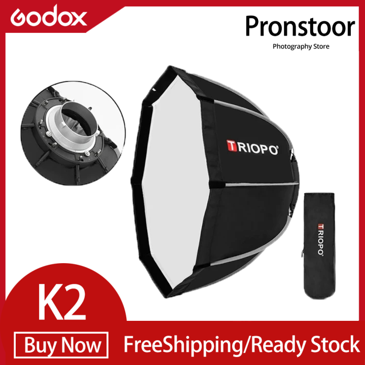 Triopo K2 55cm 65cm 90cm 120cm Quickly Release Bowens Mount Octagon Softbox Outdoor Soft Box for ...