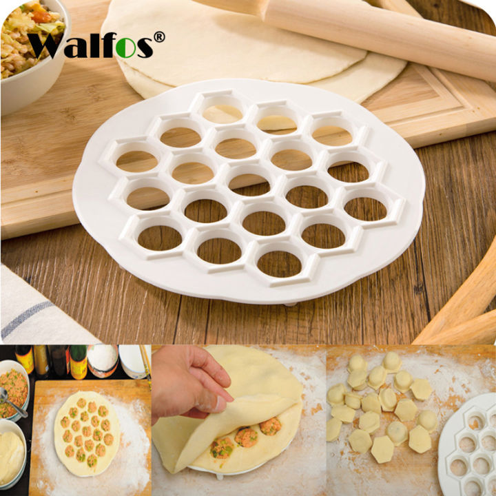 WALFOS ใหม่ครัวกดแป้งเกี๊ยว DIY แม่พิมพ์เกี๊ยว 19 หลุม | Lazada.co.th