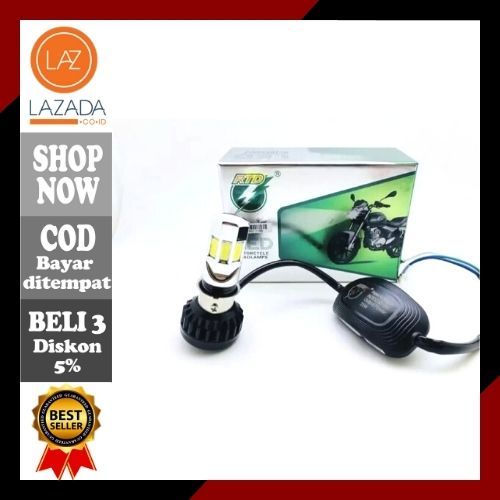 Lampu LED Motor RTD 6 Sisi 35W AC DC RTD 6 Mata 100% ORI RTD - PUTIH ...