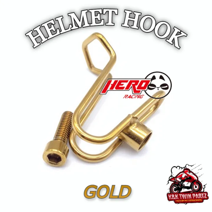 Yamaha MIO GRAVIS 125 | HANGER STAINLESS HELMET HOOK GOLD | Original ...