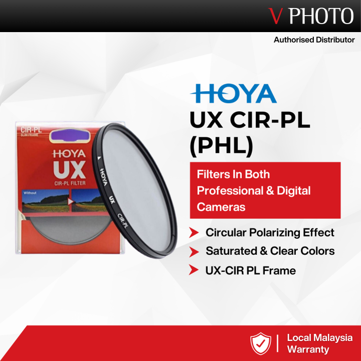 Hoya UX CIR-PL (PHL) Circular Polarizing Filter Camera Filter Camera ...