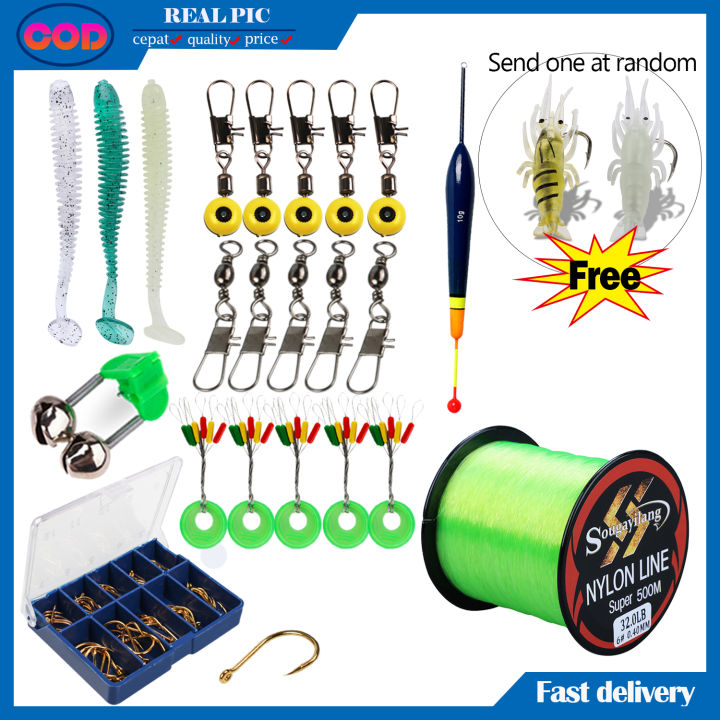 [COD]Fishing Tackle Set Fishing Lures and Hooks Set Including Fishing ...