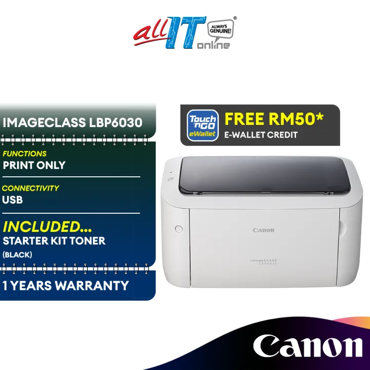 Canon imageCLASS LBP6030 Mono Laser Printer | Sleep Mode and Auto Shutdown Feature | Lazada