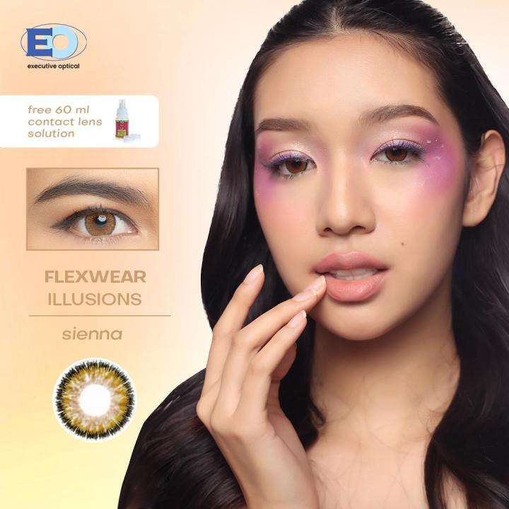 EO Flexwear Illusions Colored Contact Lenses with Free Solution ...