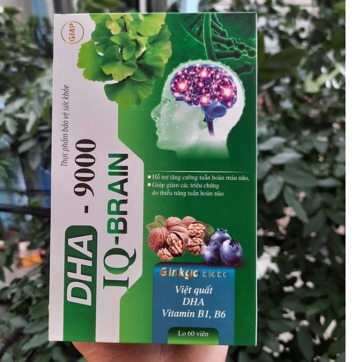VIÊN UỐNG BỔ NÃO DHA 9000 IQ BRAIN -Tăng cường tuần hoàn não- Giảm các ...