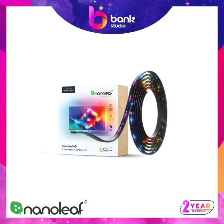 (ประกัน 2ปี) ไฟเส้น ไฟเส้นติดหลังทีวี Nanoleaf 4D Screen Mirror ...