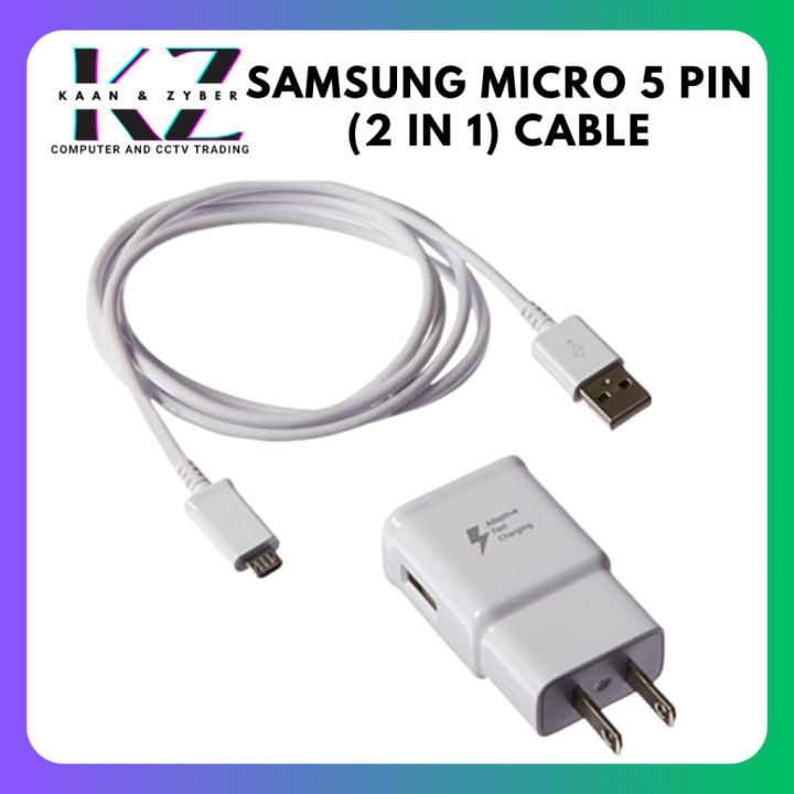 SAMSUNG MICRO 5 PIN (2 IN 1) CABLE | Lazada PH