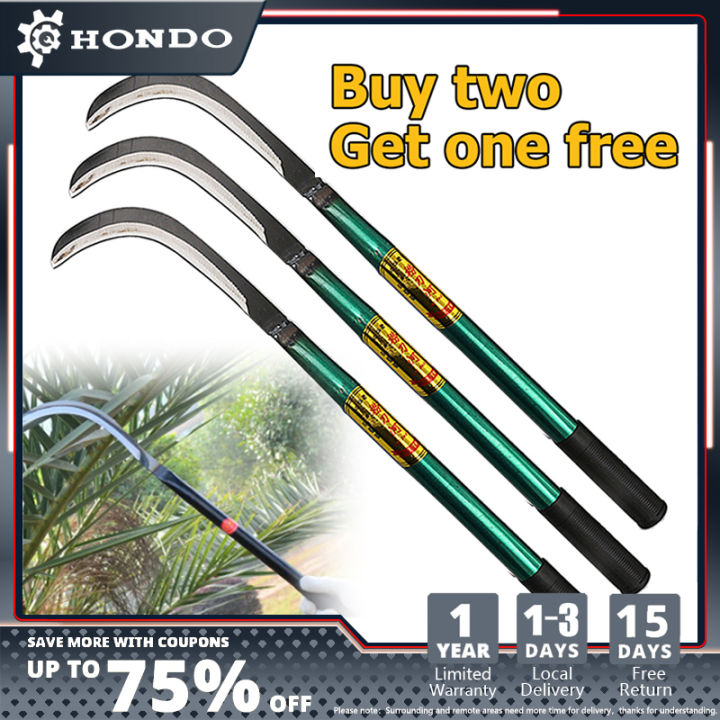 80CM Multipurpose Long Handle Sickle Manganese Steel Agricultural ...