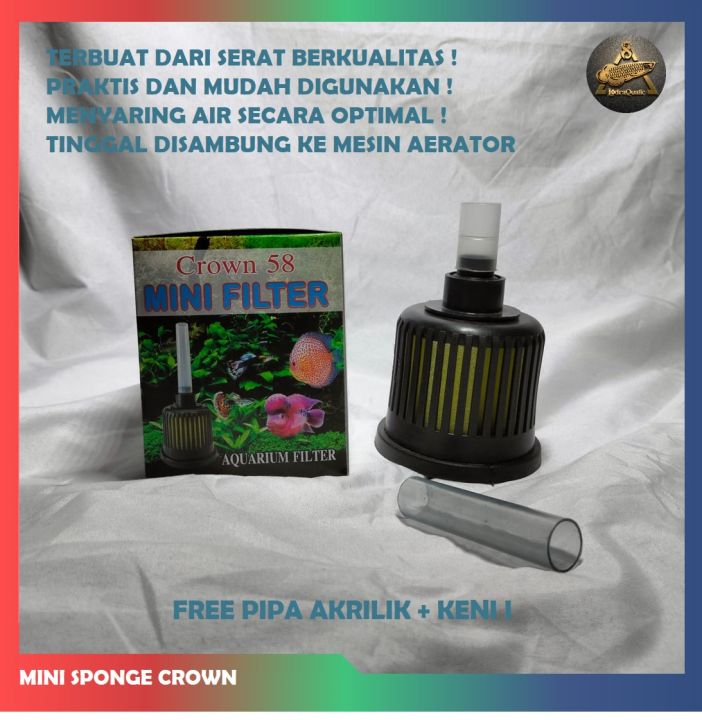 MINI SPONGE FILTER AQUAMAN 2802F BIOFOAM FILTER AQUARIUM MINI BIO FOAM ...