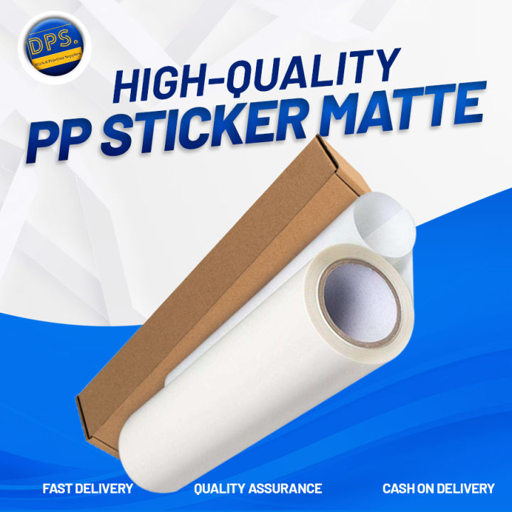 DPS Polypropylene PP Sticker Matte use for Labels, foam board, sintra ...