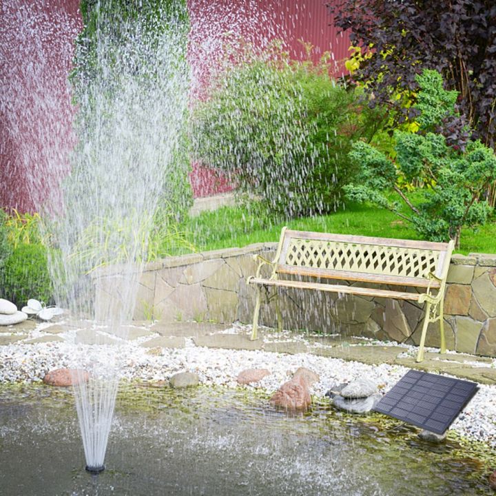 Mini Solar Water Fountain Pool Pond Waterfall Fountain Garden ...