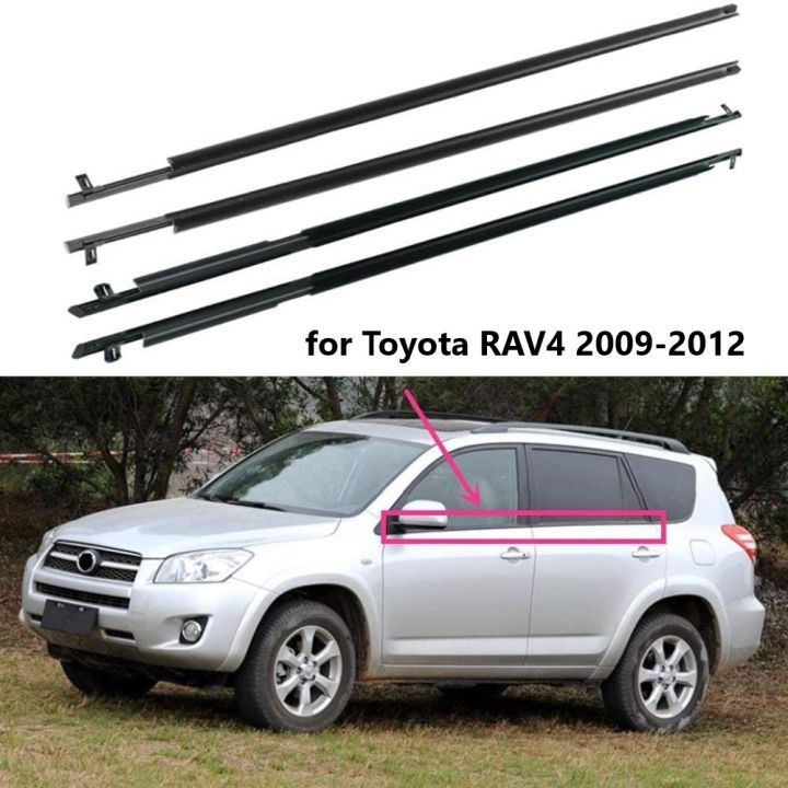 4pcs Window outer side Moulding Trim Seal Belt for Toyota RAV4 gen3 ...