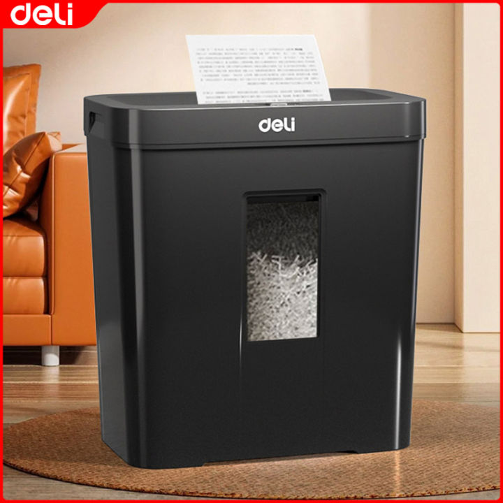 Deli 12L Auto-Feed Paper Shredder Machine Portable Heavy Duty Office 4 ...