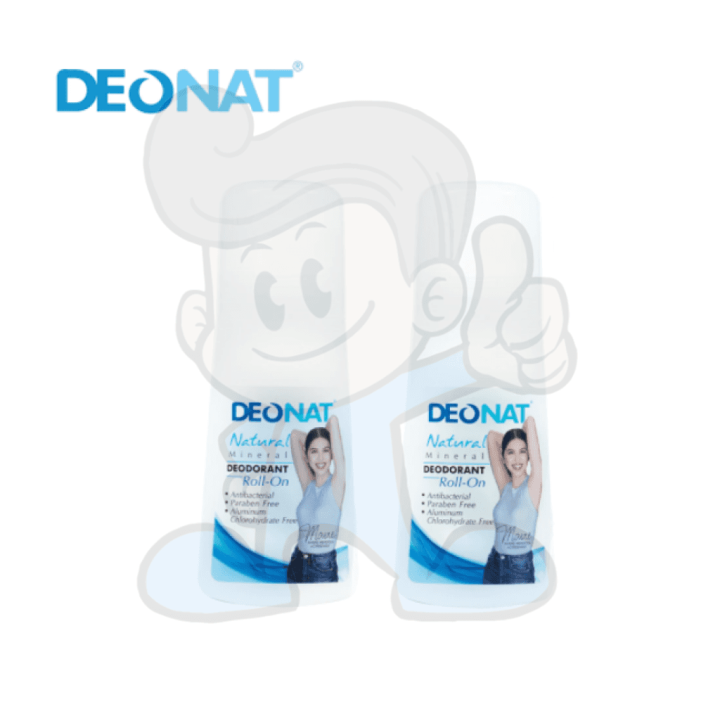 Deonat Natural Mineral Deodorant Roll-On (2 x 65g) | Lazada PH