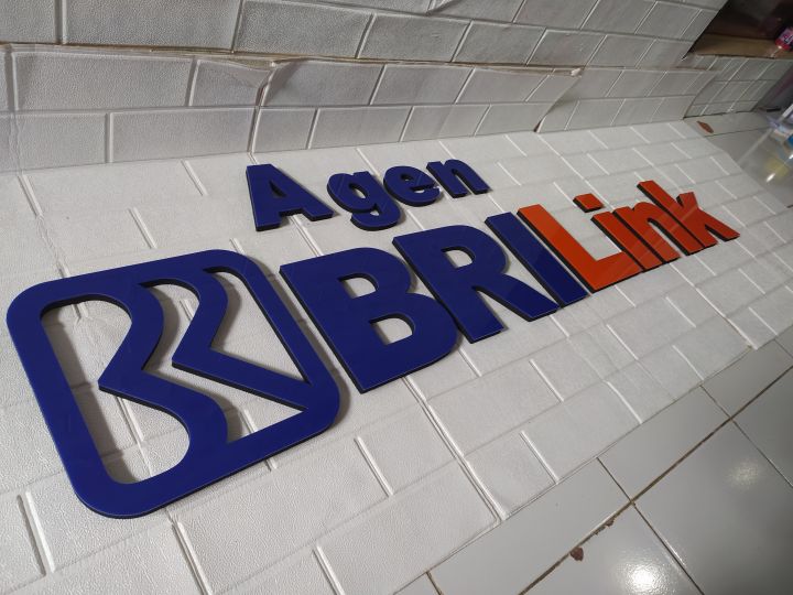 AGEN BRI LINK Logo akrilik / Logo Agen BRI Link/Letter BRI LINK murah ...