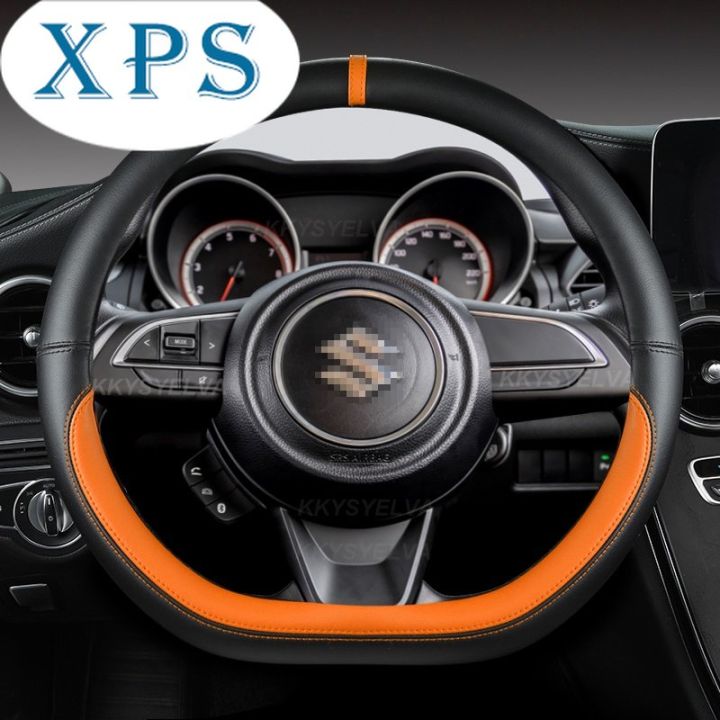 xps Microfiber Leather D Shape 38cm Car Steering Wheel Cover For Suzuki ...