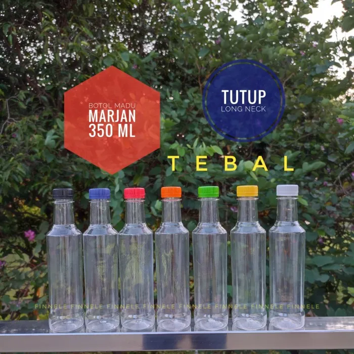 Botol Plastik Marjan 350 ml - Botol Madu 350 ml Tebal - Botol Sirup ...