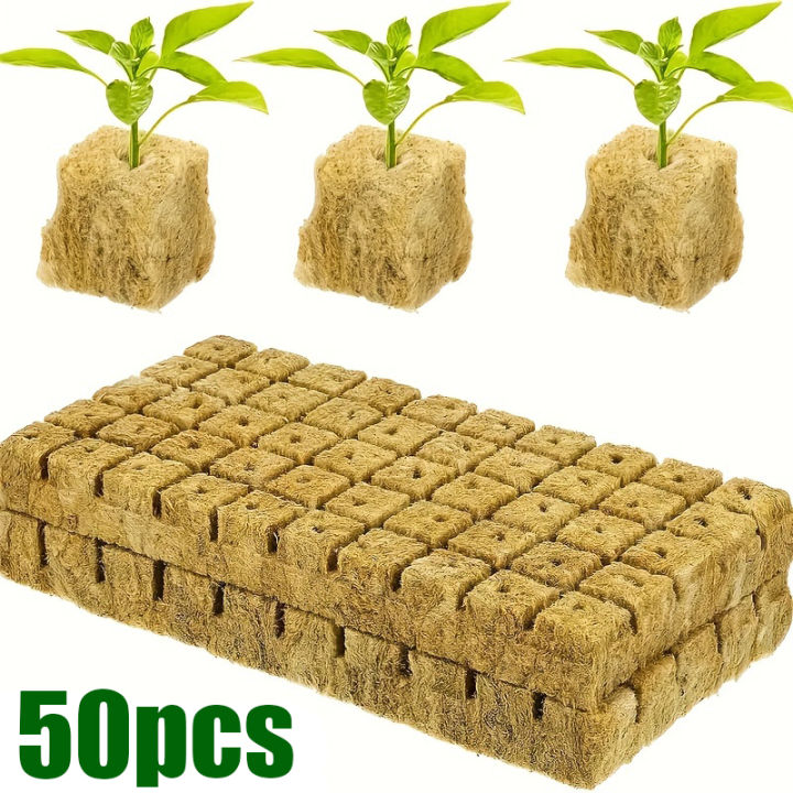 Rock Wool Grow Cubes Stonewool Hydroponic Grow Media Cubes Plant Cubes ...