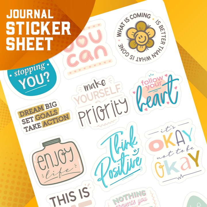 Boho Motivational Sayings Inspirational Positive Vibes Stationary ...