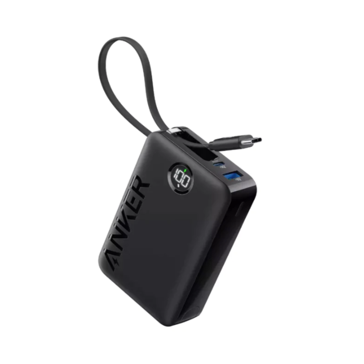 [Digital Walker] Anker 20000mAh Built-in USB-C Cable 22.5W - Black ...