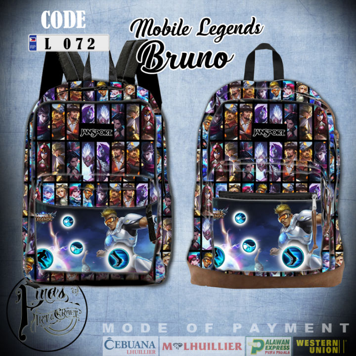 Gawang Bataan Backpack MOBILE LEGENDS BRUNO CLAUDE CLINT YI SUN-SHIN ...