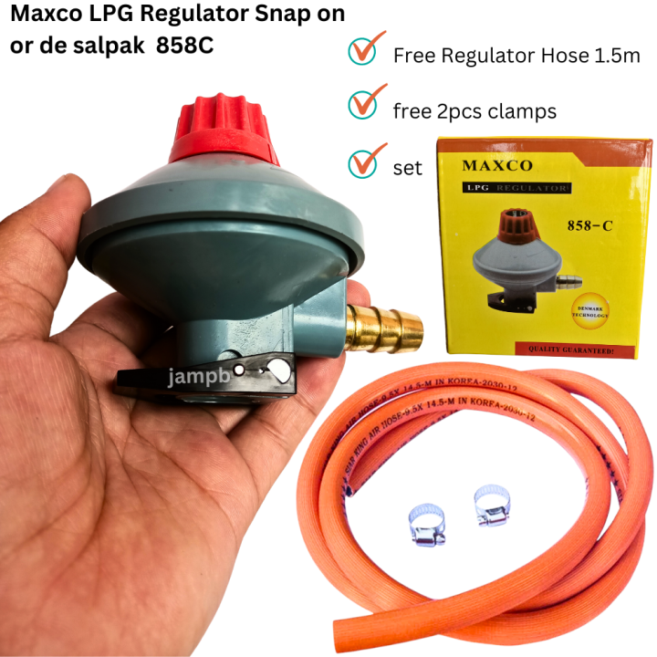 Maxco 858C LPG Regulator set Snap on or de salpak Plus Free Regulator ...